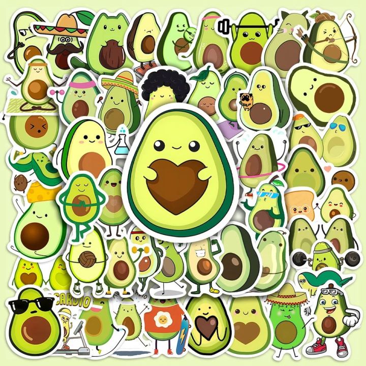 20 avocado stickers for laptop and mobile phone etc | Daraz.pk