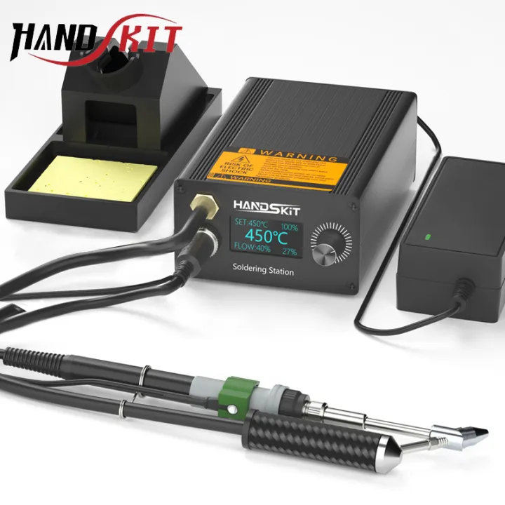 T12A Desoldering Station Suction Tin Gun With Hot Air Gun Soldering ...