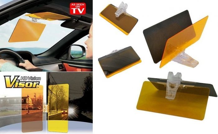 HD Vision Visor Day And Night 2 in 1 for your car, Car Anti-Glare ...