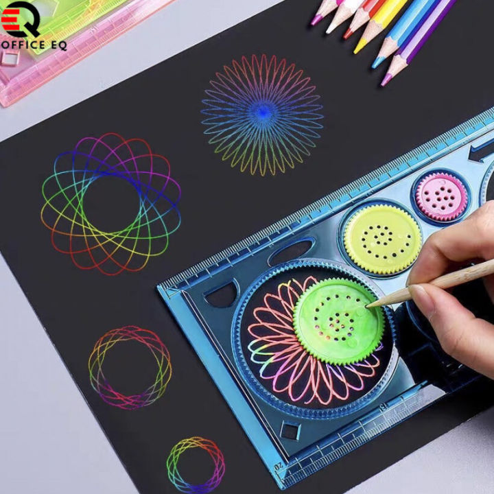 Ruler drawing assorted colors ruler drawing ruler template geometric ...