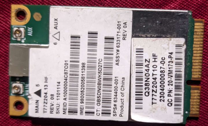 Sierra Wireless 3G Card MC8355 Gobi3000 HS2430 HSPA + EV-DO REV A ...