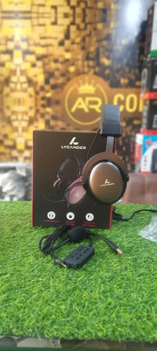 LYCANDER USB Headset with Detachable Microphone, Hybrid 3.5mm Audio ...