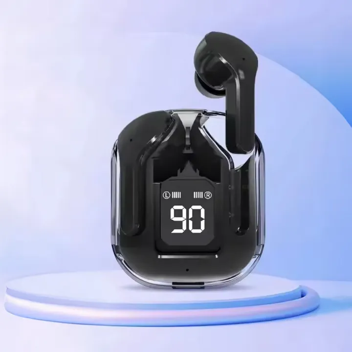 AIR31 Wireless Earbuds with Crystal Transparent Case and Type C ...