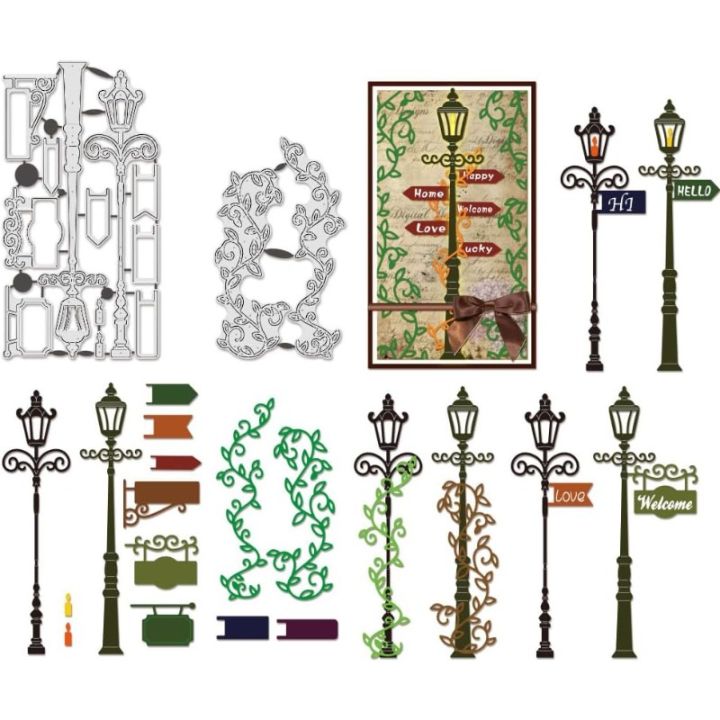 Vines Street Lights Cutting Dies Traffic Signs Carbon Steel Embossing ...