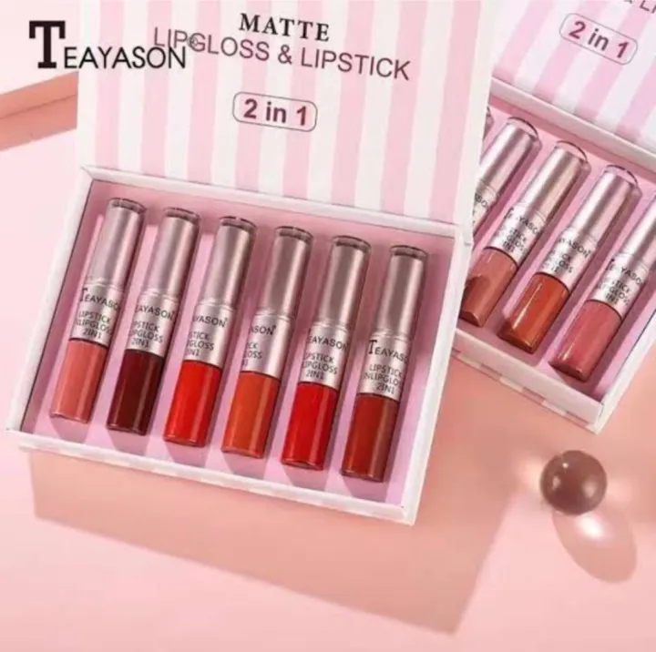 pack off 6 teayson lipstick lipgloss | Daraz.pk