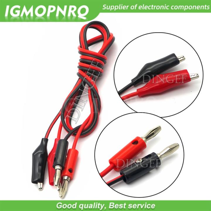 1Meter electrical Alligator Clips cable Jumper Wire DIY Test Leads ...