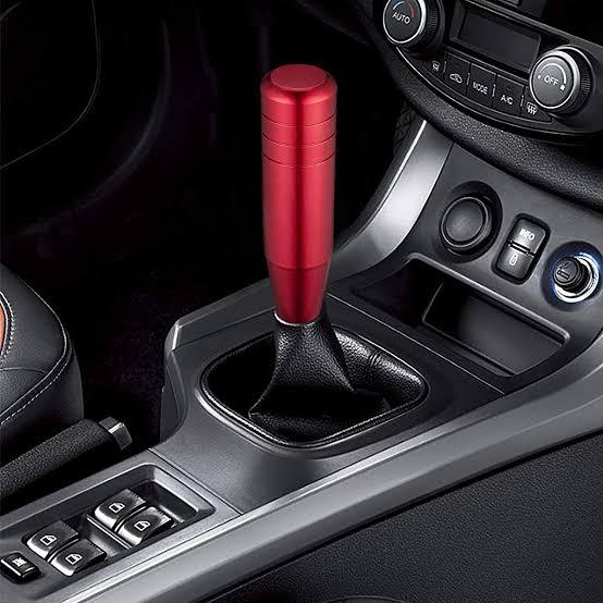Universal Red JDM 18cm Length Aluminum Gear Shift Knob Racing Car Shift ...