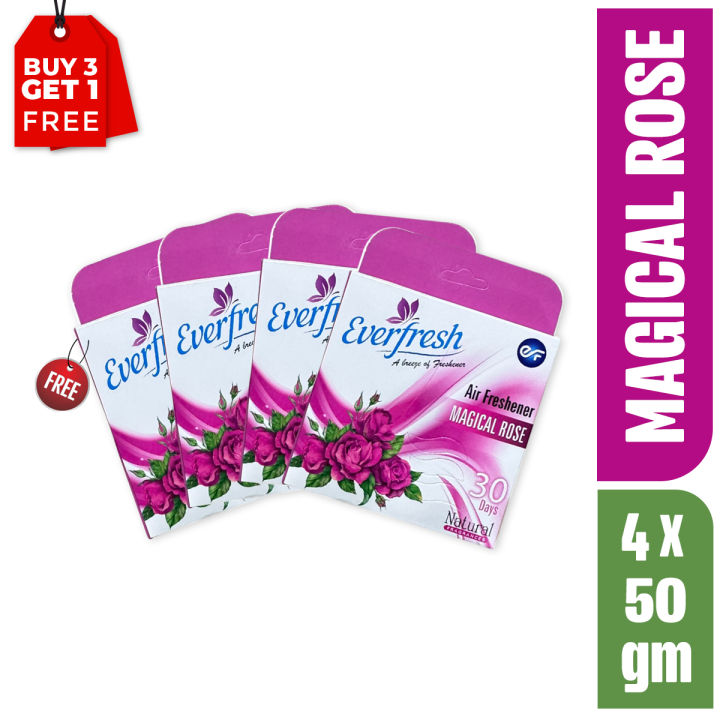 Ever Fresh (Buy 3 Get 1 FREE) Bathroom Air Freshener Block | Rose | 50 ...