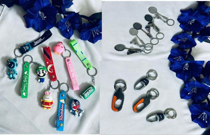 (set of 3 pcs) "select one from each category" Cartoon Keychain, Cute ...