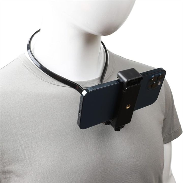 Hands Free Wearable Neck Holder Lazy Phone Stand Universal Hanging ...
