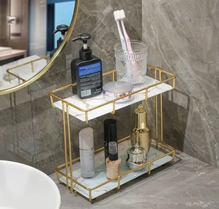 2 layer skin care products tray perfume tray and serving tray | Daraz.pk