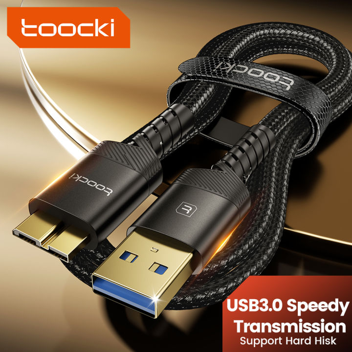 Toocki USB/Type C to Micro B Cable Support Hard Disk Camera USB3.0 ...