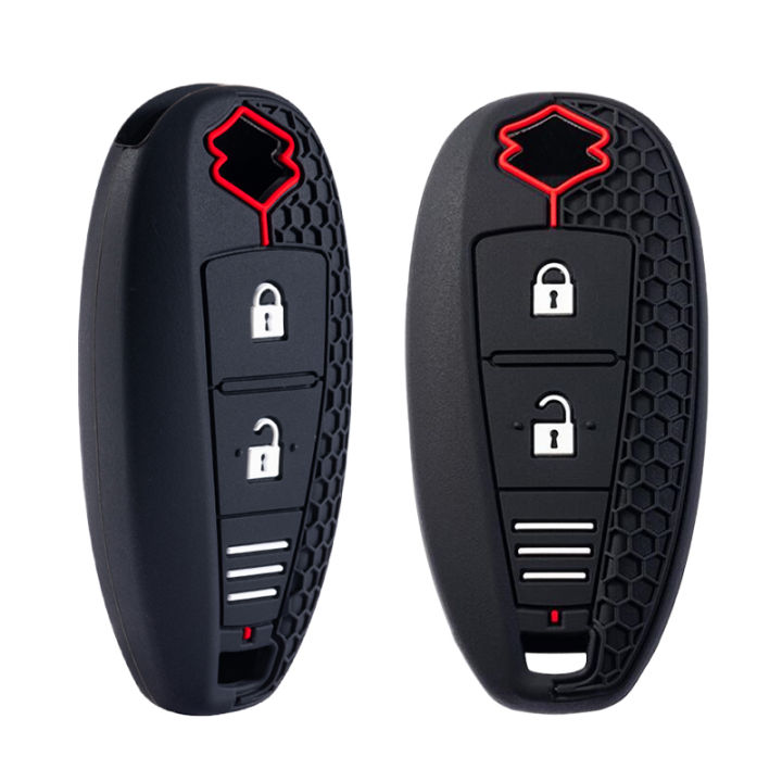 Silicone Car Remote Key Case Shell Cover Fob For Suzuki Vitara Swift ...