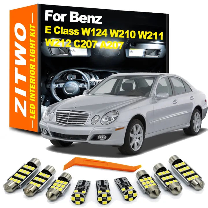 Full LED Bulb Interior Dome Map Trunk Door Foot Light Kit For Mercedes ...