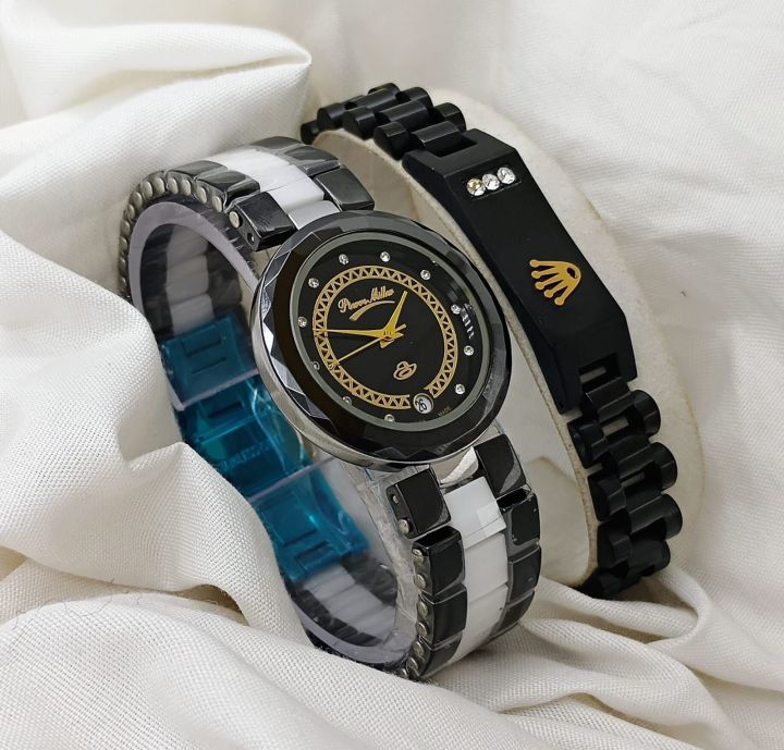 PIERRE MILLER DISTAR CERAMIC GENTS WATCH WATER PROOF CONSTANT COLOR ...