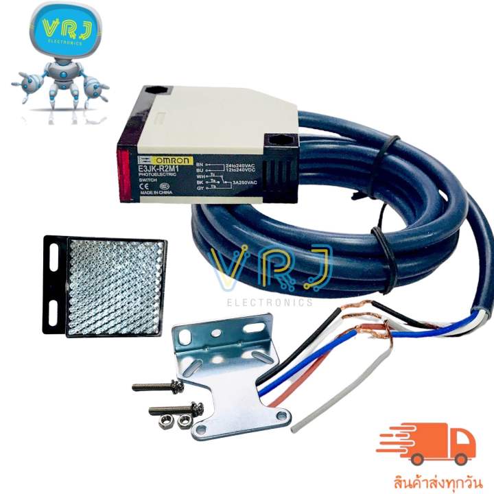 Sensor E3JK-R2M1 24 ~ 240vac-12 ~ 240vdc 2.5 m object detection sensor ...