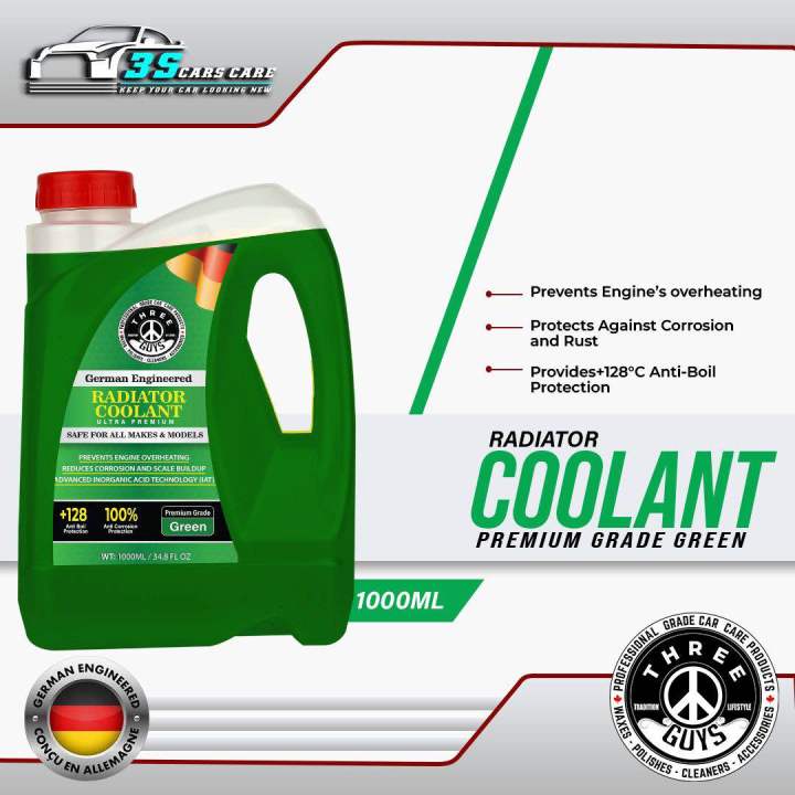 Radiator Coolant Premium Grade Green THREE GUYS (German Engineered ...