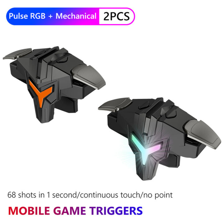 1/2pcs RGB A1 Mobile Gaming Trigger Professional 4 Finger Game ...