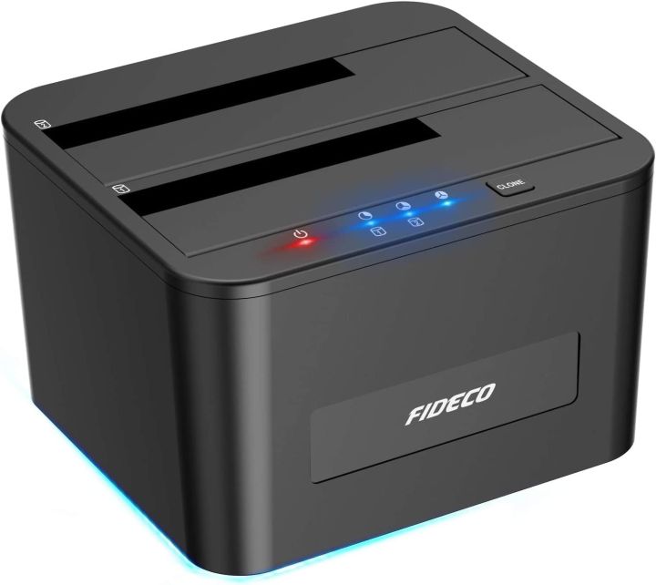 FIDECO Dual Bay Offline Cloning USB 3.0 5Gbps 2.5 3.5 Inch HDD SSD 1 to ...