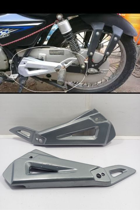 Metal Silver Footrest Plate available for Suzuki GS 150 Bike / GS 150 ...