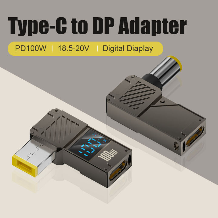 PD100W Type C Power Adapter Type C USB Male to DC Female Connector ...