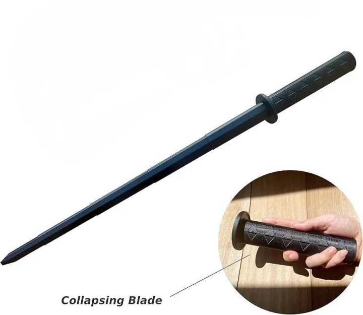 72cm Demon Slayer Swords Anime Samurai Weapon Sword Metal Ghost Cosplay ...