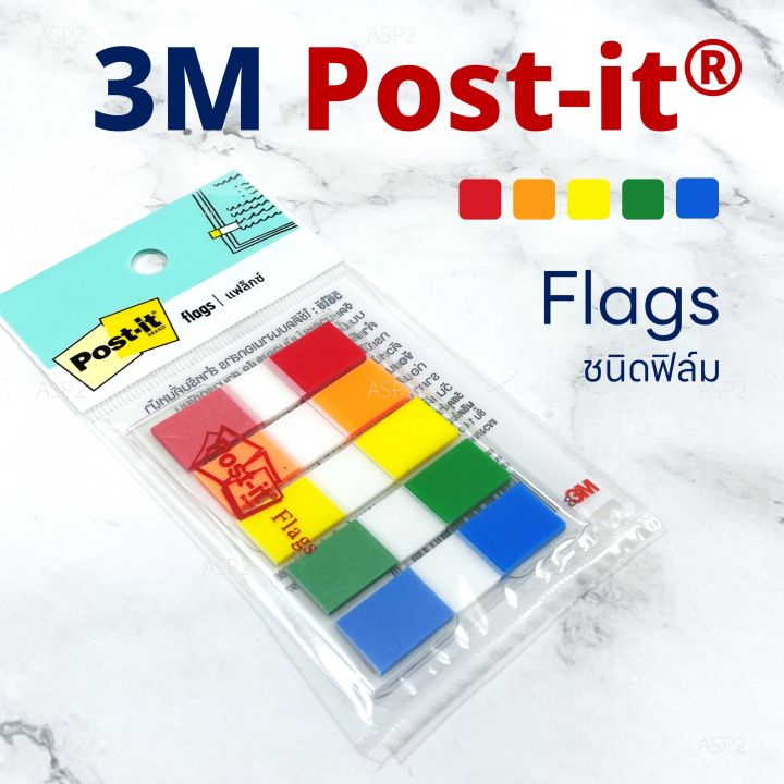 Index Note 3m post-it flags film type 5 colors | Shop.com.mm