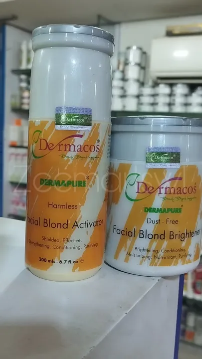 Dermacos Bleach Pack Facial Blonder Activator And Facial Blond ...