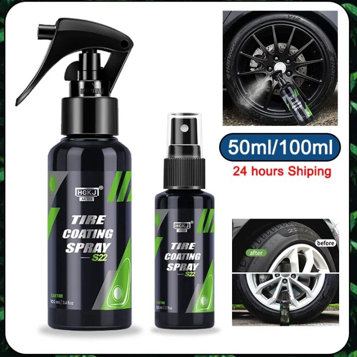 S22 Tyre Gloss Car Tire Coating Spray Car Wheel Rust Dust Remover Spray ...