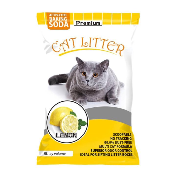 Premium Cat Litter Sand Lemon Fragrance 10L ( 8.5kg ) | Daraz.lk