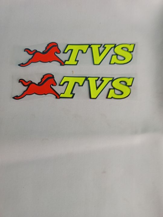 two piece TVS sticker for bike | Daraz.com.bd