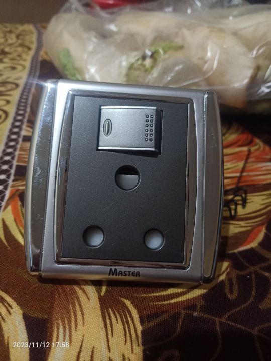 Electric 5 Amp Three 3 pin plug board | Daraz.pk