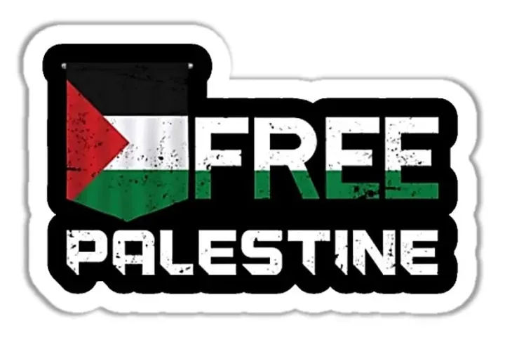 Free Palestine Flag, Palestinian National Flag Car Sticker, Peel and ...