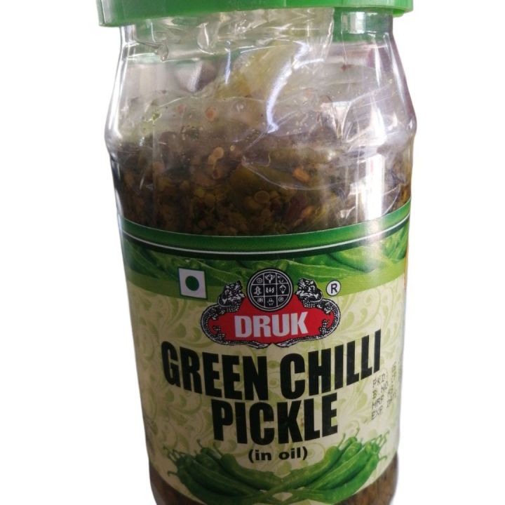 Druk Green Chilli Pickle In Oil 400g | Daraz.com.np