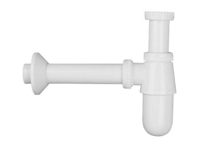 H2O White-Plated Plastic Sink Drain Pipe (White) | Shop.com.mm