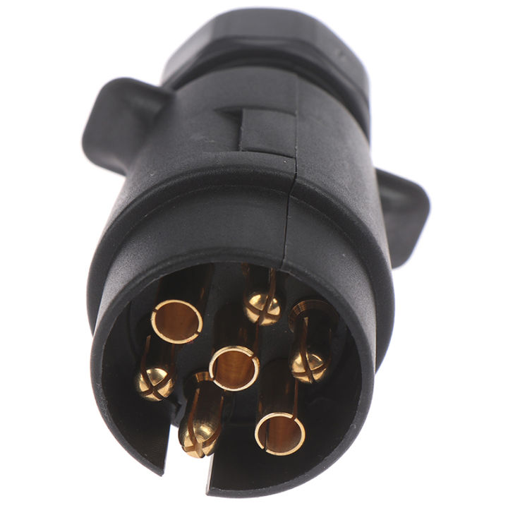 12V 7 Way Round Standard European Car Plug Connector 7 Pin Socket Plugs ...