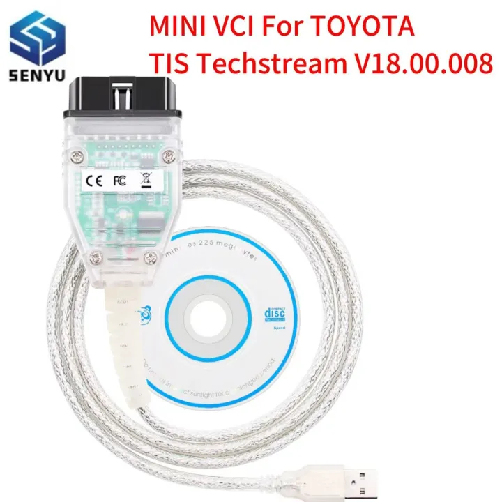 MINI VCI for TOYOTA TIS Techstream V18.00.008 FT232RQ FT232RL mini vci ...