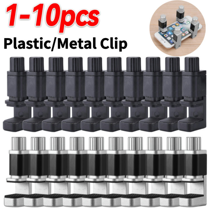 1-10pcs Universal Fixture Clamp Holder Adjustable Clip Mobile Phone ...