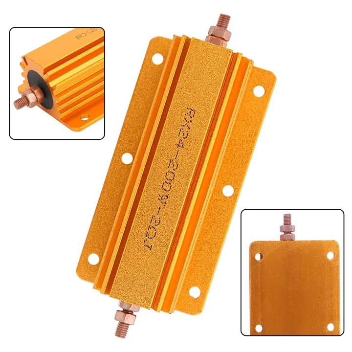 1pcs RX24 200W Aluminum Power Metal Shell Case Wirewound Resistor 1R 2R ...
