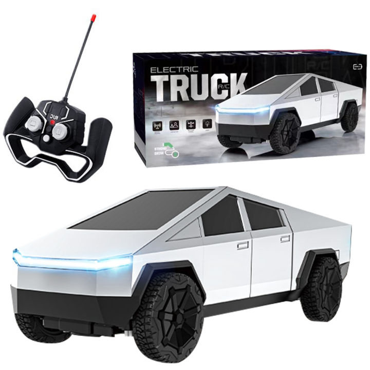 For Tesla Cybertruck Remote Control Toy Trucks Rechargeable Battery RC ...