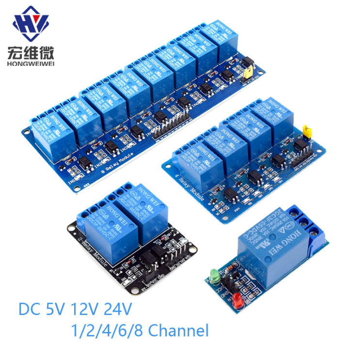 DC 5V 12V 24V 1 2 4 6 8 Channel Relay Module Board Shield with ...