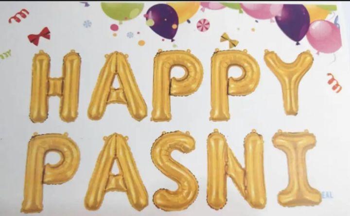 Rice Feeding Happy Pasni Foil Baloon Banner | Daraz.com.np
