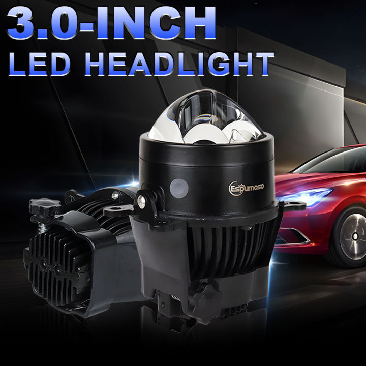 3 inch Fog lights Bi led Laser Lenses Retrofit Projector H7 H4 9005 ...