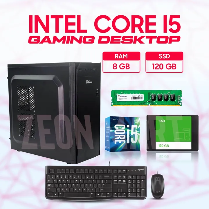 Intel Core i5 RAM 8GB SSD 120GB Graphics 2GB Built in Gaming PC Win 10 ...