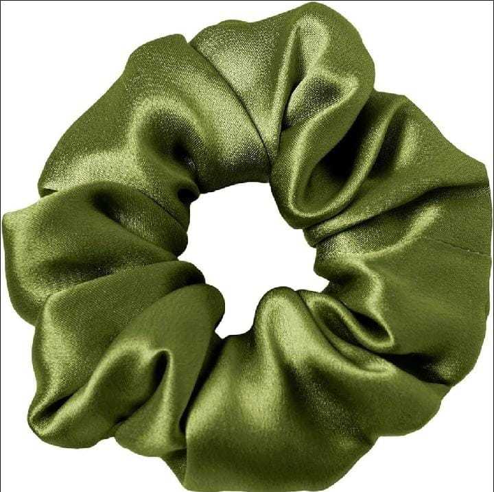 3 pcs Elegant Women ( pack of 3 random Colors ) Ponytail Scrunchies ...