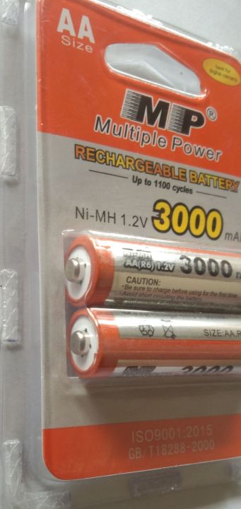 MP AA 1.2v Rechargeable cell 3000mah clock size | Daraz.pk