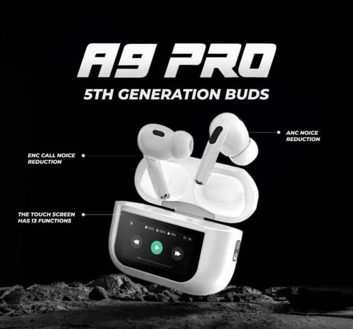 A9 Pro Airpods_ Wireless Earbuds, 32H Playtime Bluetooth 5.4 Touch ...