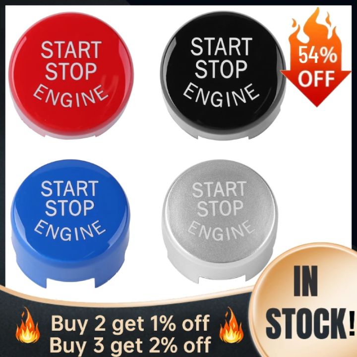 Car Engine START STOP Ignition Switch Button Replace Cover + Tools for ...