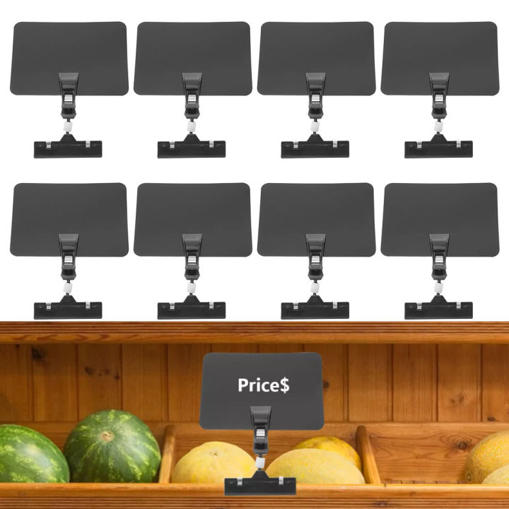 8Pcs Detachable Basket Label Clip Waterproof Mini Chalkboard Signs Sale ...
