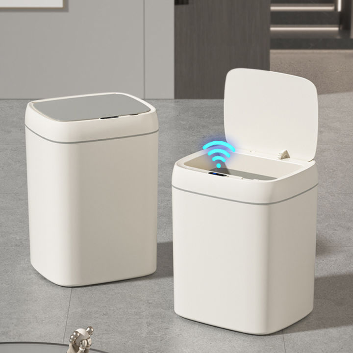 ONEKA Trash Can with Lid Automatic Trash Can Smart Garbage Can ...